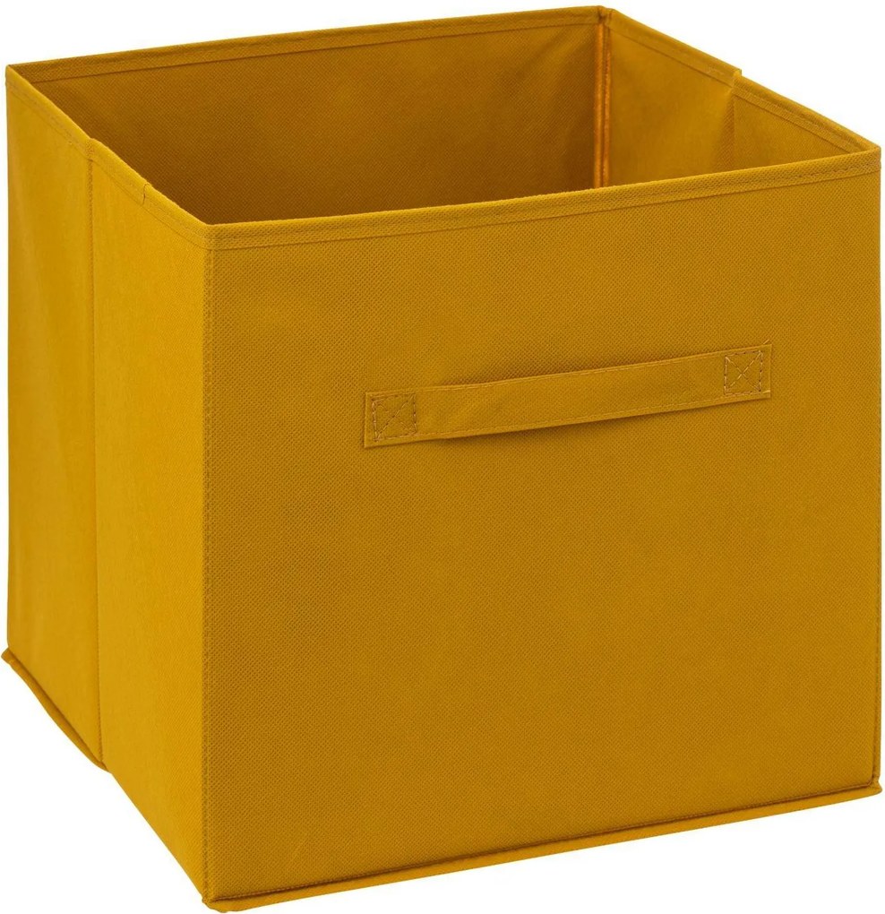 Úložný box na oblečení, 31 x 31 x 31 cm, žlutý