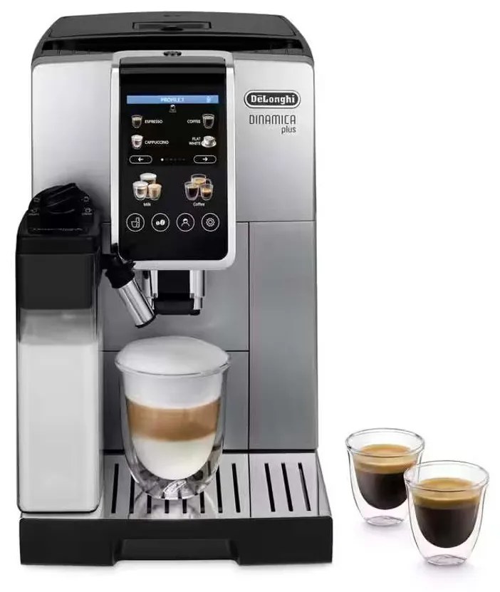 DeLonghi - Automatický kávovar Dinamica Plus, stříbrná ECAM380.85.SB