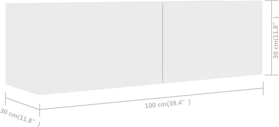 vidaXL Marketos 5dílný set TV skříněk bílý dřevotříska