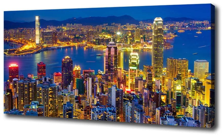 Wallmuralia Foto obraz canvas Noční Hongkong 100x50