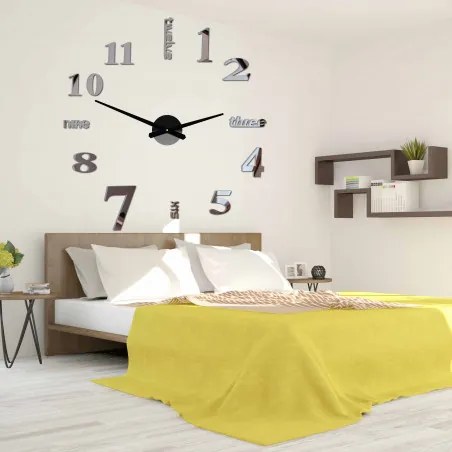 Moderní nalepovací nástěnné hodiny DIY | SENTOP 12P015 BEZ PENA BEZ PLECHU
