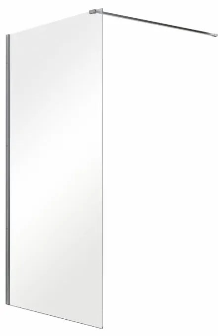 BESCO Walk-in sprchový kout AVEO BARVA rámu - Chrom/Leštěný hliník (ALU), Pevná stěna - Bez pevné stěny, Rozměr A - 100 cm, Rozměr C - 195 cm, Výplň - Čiré bezpečnostní sklo - 8 mm BCAVEO100