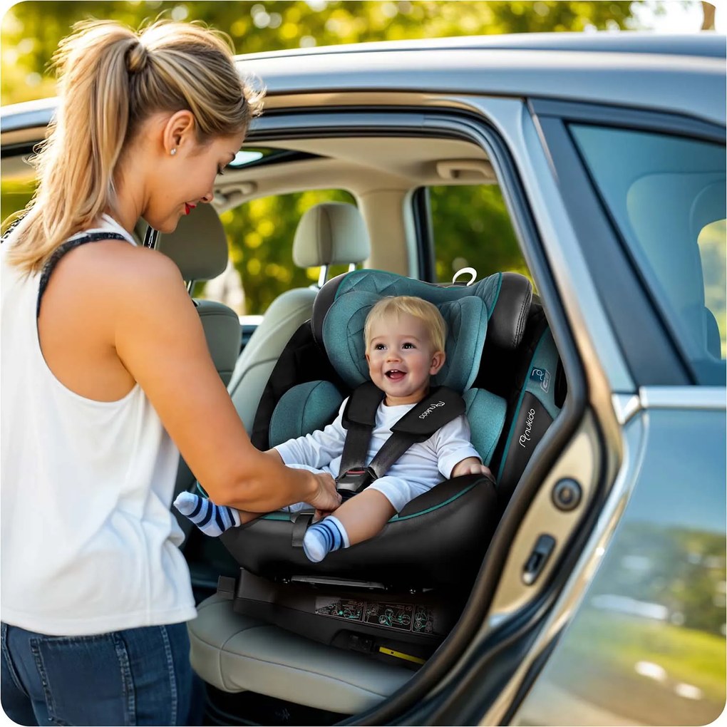 Dětská autosedačka Nukido Prestige Line černá-modrá 0-36 kg ISOFIX
