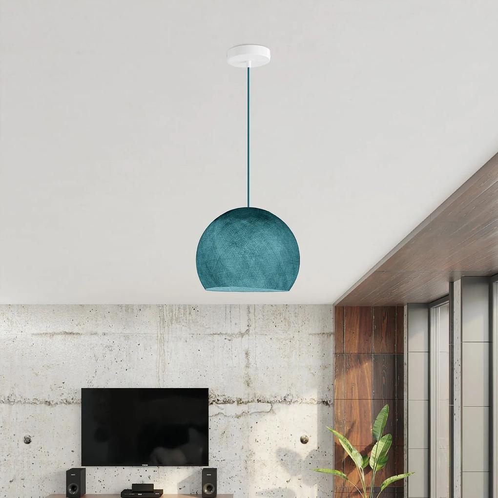 creative cables Závěsná lampa se stínidlem kupole z PE vlákna, polyester Barva: Bílá, Průměr: XS - Ø 25 Cm
