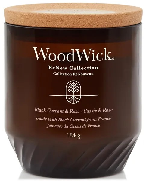 WoodWick – ReNew svíčka Black Currant & Rose (Černý rybíz a růže) Velikost: velká 368 g