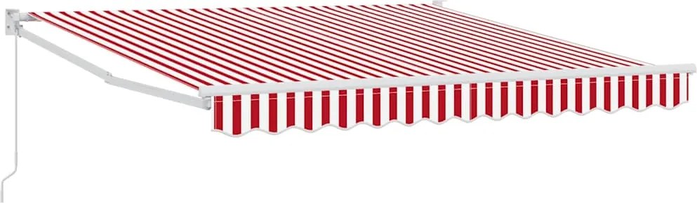 Stahovací markýza Červená a Bílá 300 x 250 cm 3329987