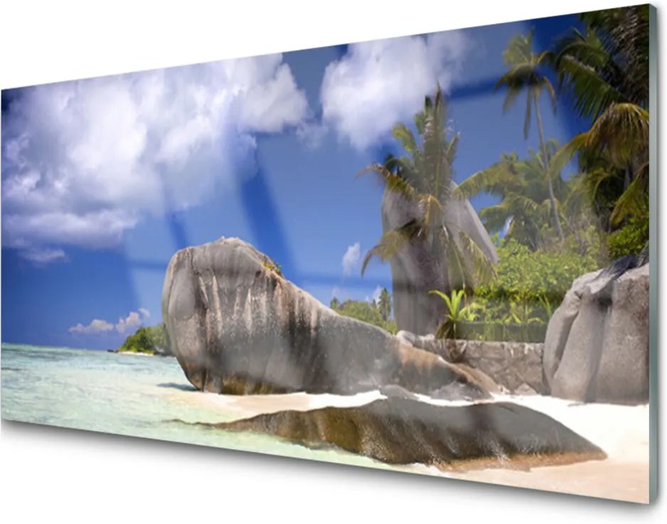 Akrylové obraz Skály Pláž Krajina
