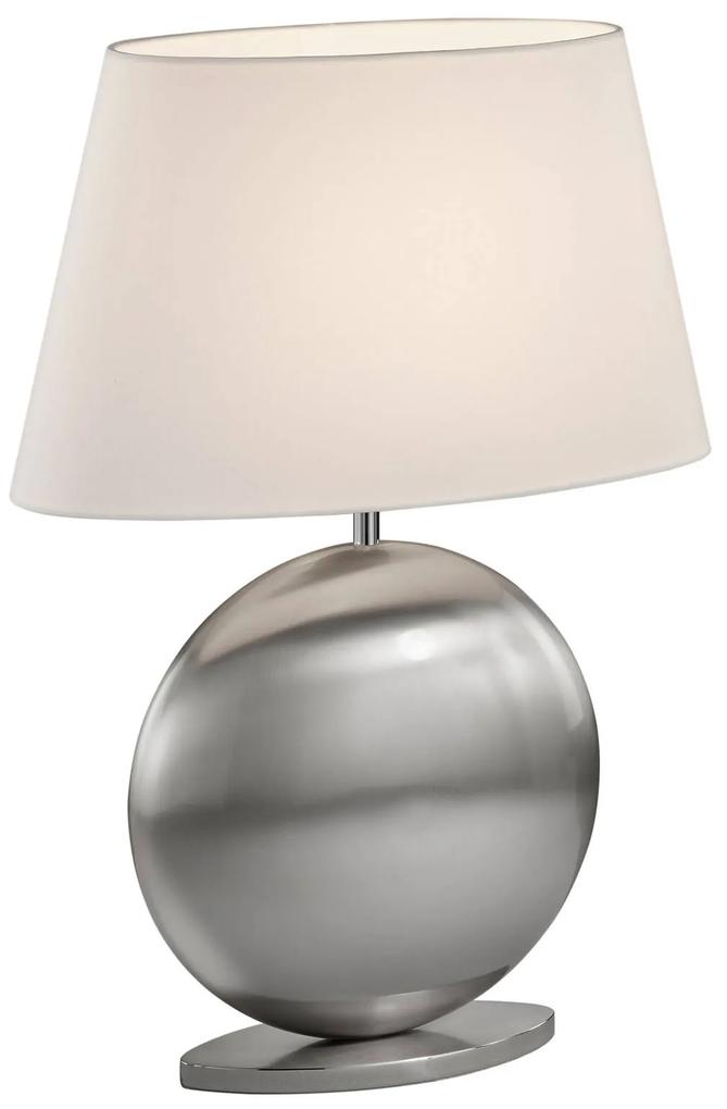 BANKAMP Asolo stolní lampa, bílá/nikl, výška 51cm