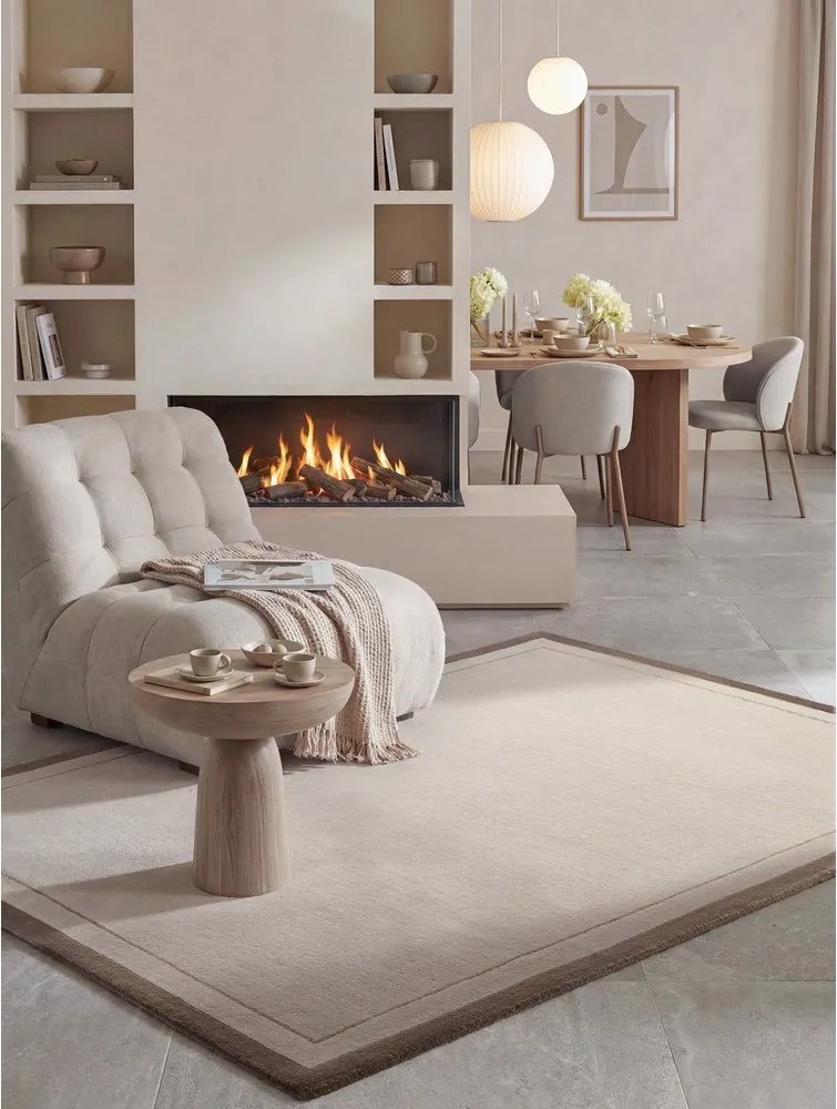 Hnědý/krémový koberec s příměsí vlny 160x230 cm Niko – Villeroy&amp;Boch