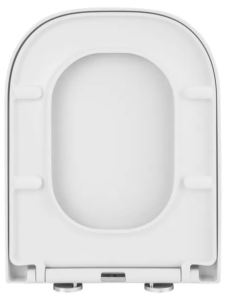 Gamma Lumino, toaletní WC sedátko 445x345mm z polypropylenu s pomalým zavíráním, bílá, GAM-LUMINO