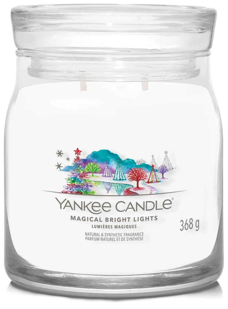 Yankee Candle vonná svíčka Signature ve skle střední Magical Bright Lights 368g