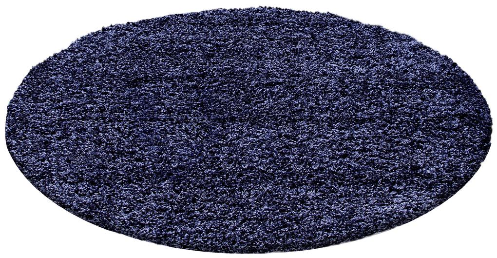 Ayyildiz koberce Kusový koberec Life Shaggy 1500 navy kruh ROZMĚR: 200x200 (průměr) kruh