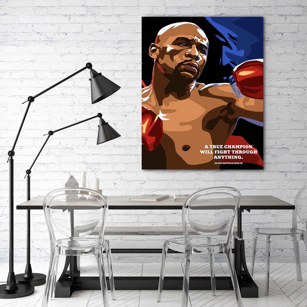 Gario Obraz na plátně Floyd Mayweather - Nikita Abakumov Rozměry: 40 x 60 cm