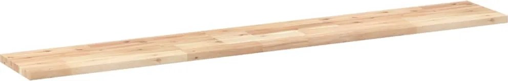 Plovoucí police 4 ks 120 x 20 x 2 cm neošetřené akáciové dřevo 3279354