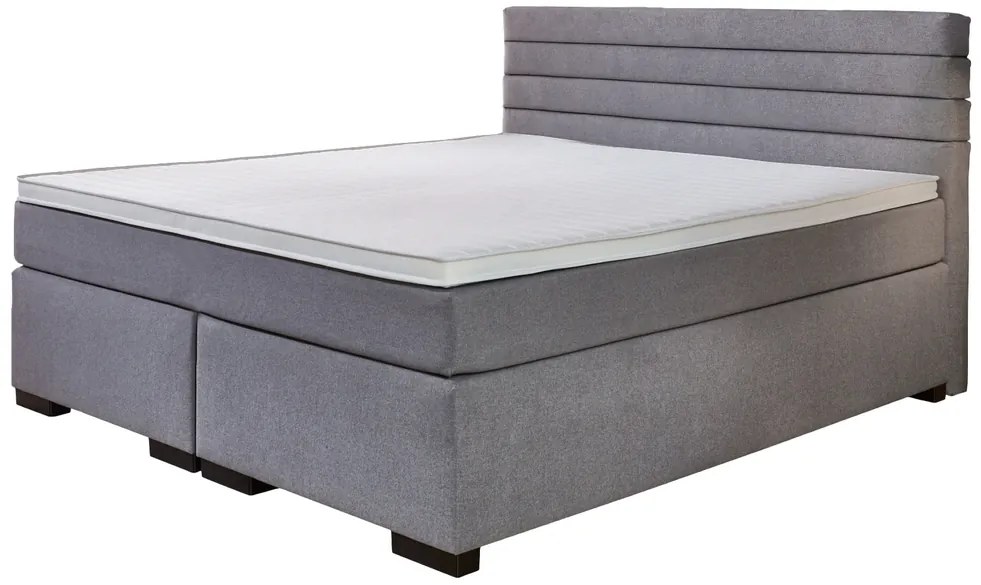 Sun garden Kontinentální postel BOXSPRING KOKOMO BX1750 180x200 cm - šedá