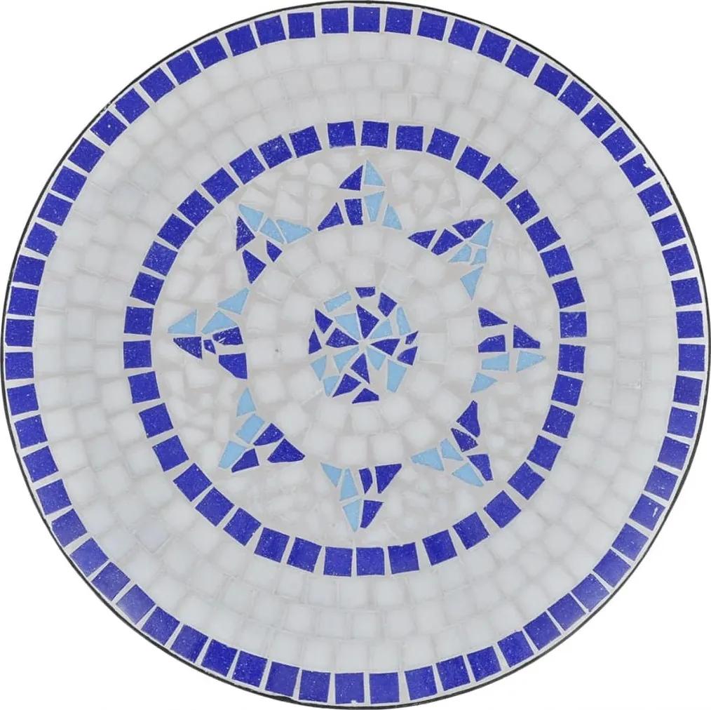 vidaXL 3dílný bistro set mozaikový keramický [271771] Barva: Černobílý