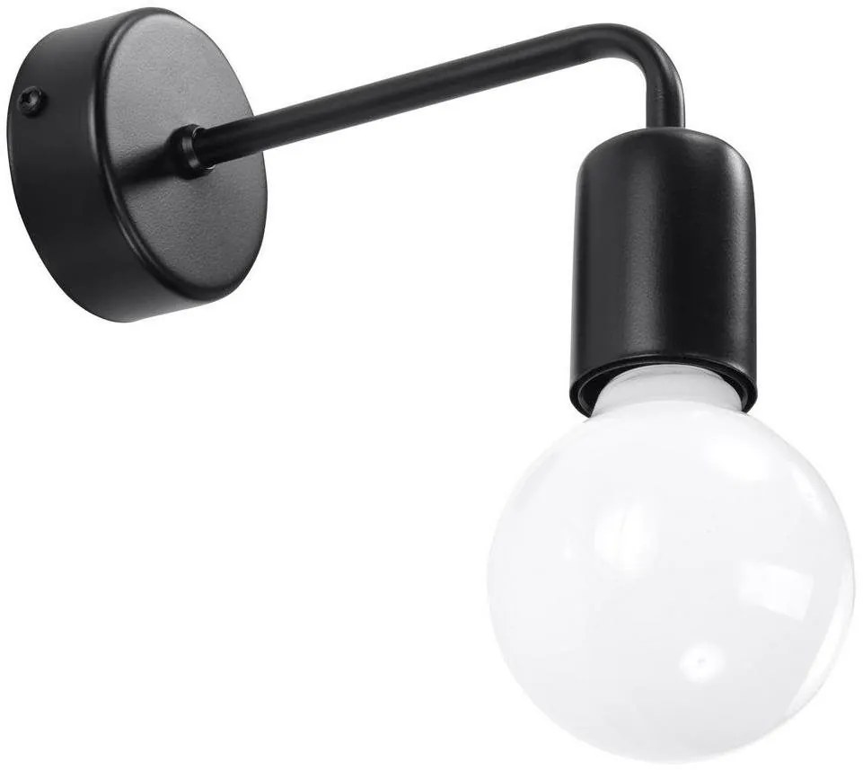 Nástěnná lampa nástěnné svítidlo duomo 1xe27/60w/230v černá
