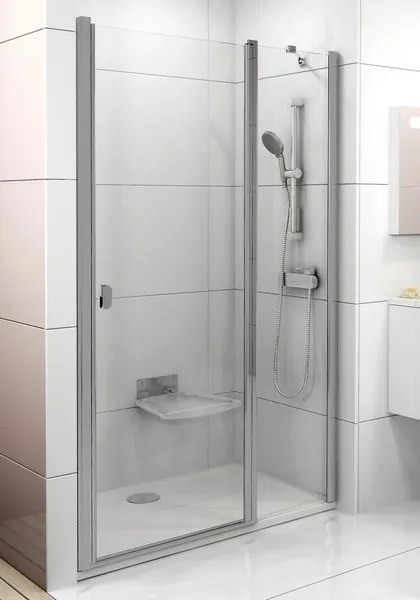 Sprchové dveře dvoudílné satin (CSD2-100   TRANSPARENT) Ravak