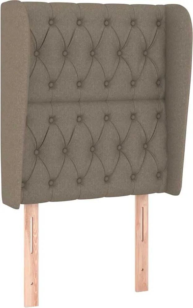 Box spring postel s matrací taupe 80x200 cm textil 3128721