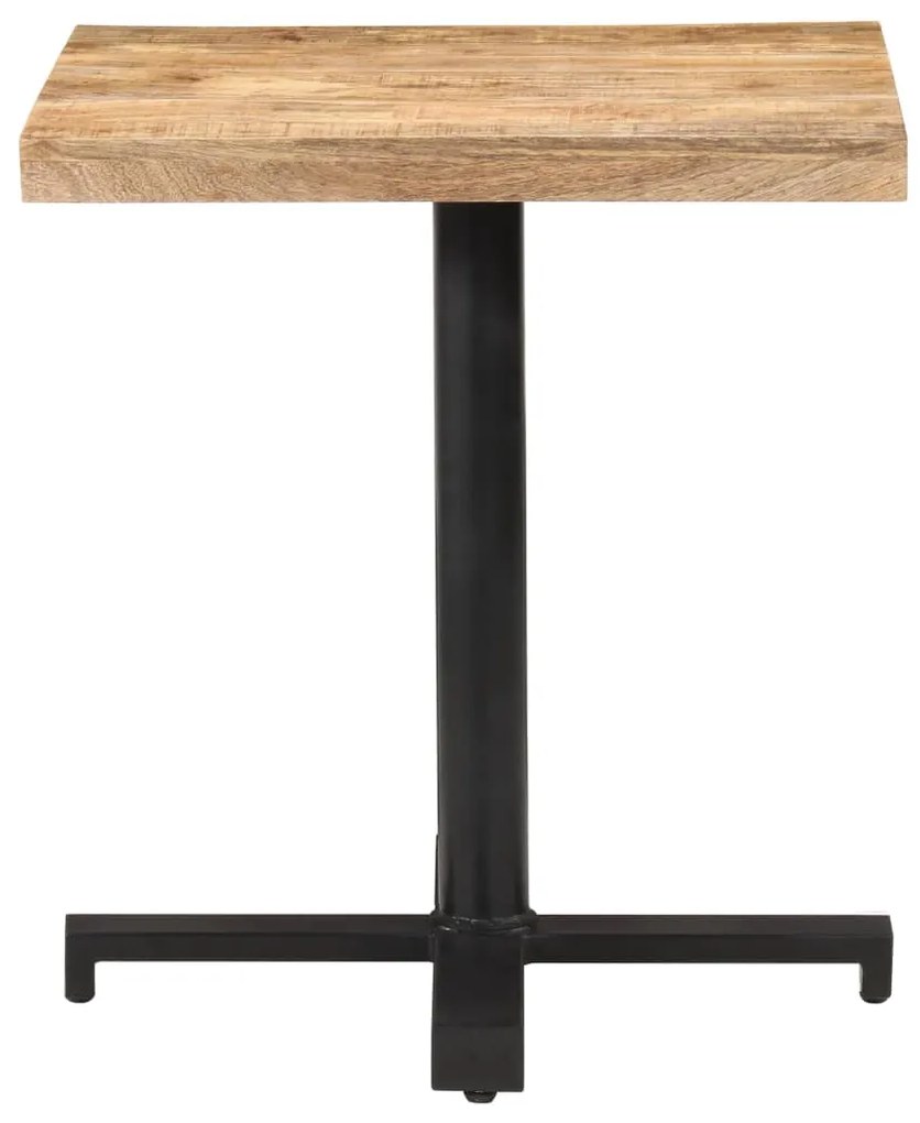 Bistro stůl Dansey - čtvercový - hrubé mangovníkové dřevo | 70x70x75 cm