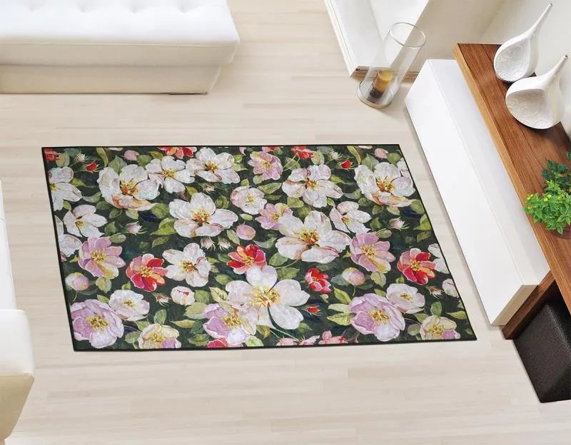 Bellatex Koberec - běhoun 3D tisk Červená,Béžová 80 cm, (šířka), 120 cm délka