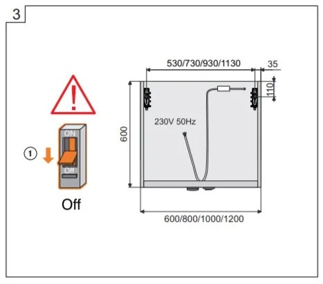 INTEDOOR zrcadlová skříňka s integrovaným LED osvětlením TONIC H ZS 120 Varianta: A2496 Basalto LESK