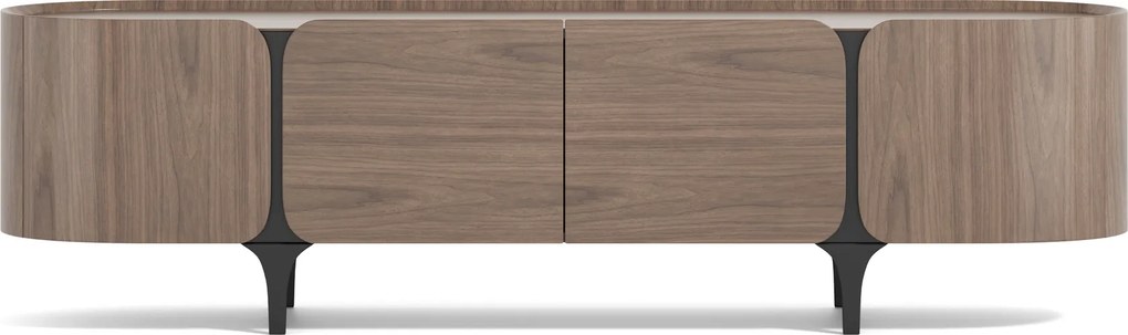 TV stolek Sileno 200 cm ořech/černý