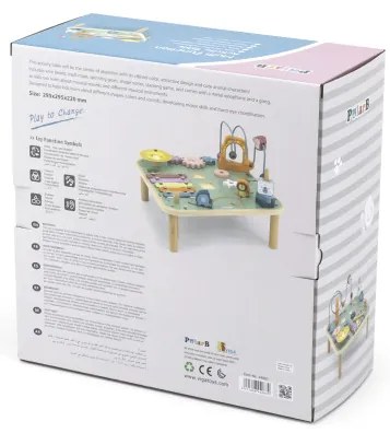 Dřevěný edukativní stolek Viga 44083 PolarB – hudební a motorický
