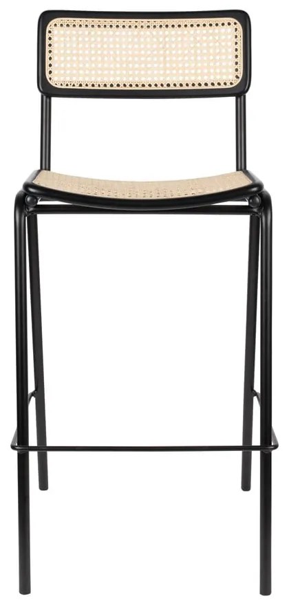 Černé ratanové barové židle v sadě 2 ks 106 cm Jort - Zuiver