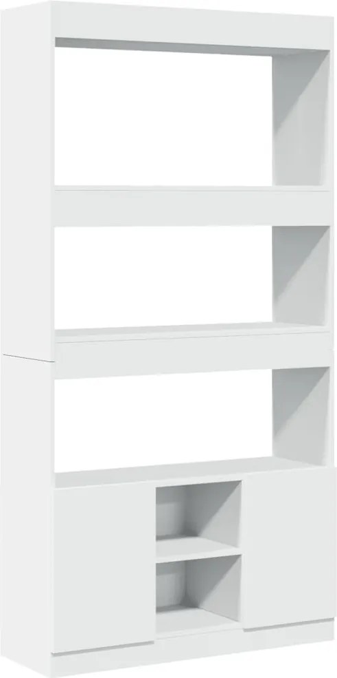 Skříň highboard bílá 92 x 33 x 180 cm kompozitní dřevo 3309618