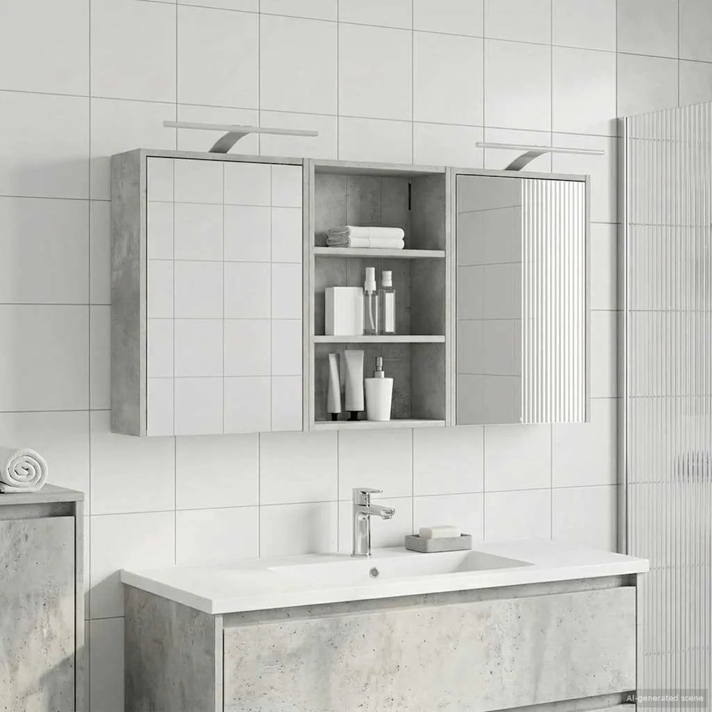 Sada koupelnových skříněk 3 ks 126 x 16 x 62,5 cm 3403835