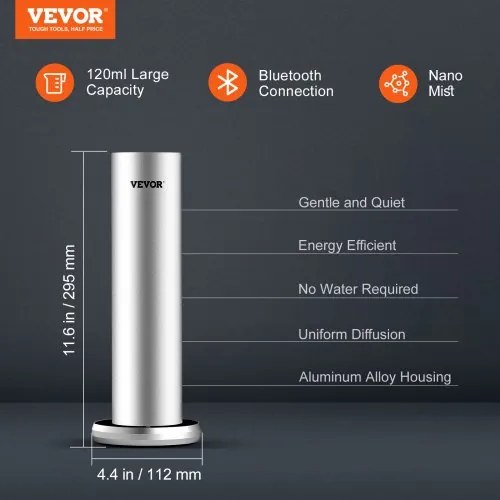 Scent Air Stroj 120 ml Bluetooth difuzér studeného vzduchu 92,9 m² bez vody