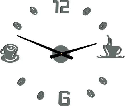 Nalepovací hodiny na zeď káva I SENTOP 12P023