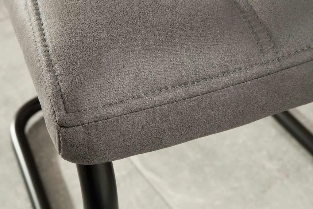 Designová konzolová židle Moderna, šedá