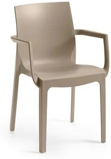 Rojaplast Křeslo EMMA ARMCHAIR- taupe