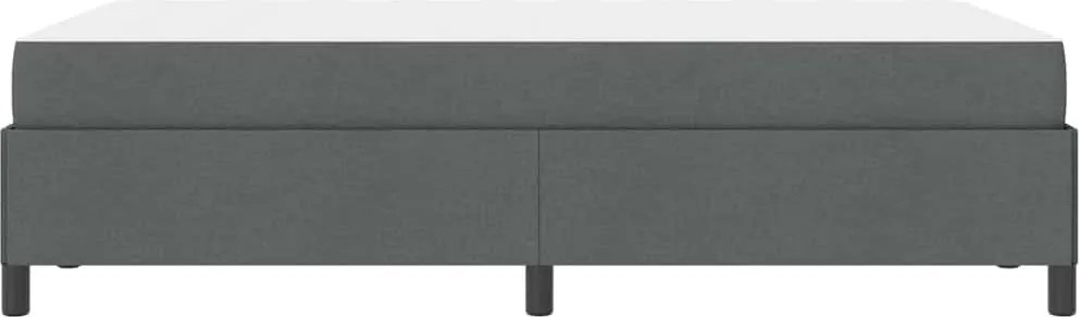 Postel s boxspringem Tmavě šedá 120 x 190 cm textil 3398844