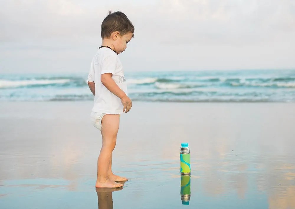 Pura Termo láhev se sportovním uzávěrem 650 ml Zelená