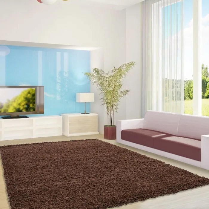 Vopi | Kusový koberec Life Shaggy 1500 brown - 240 x 340 cm