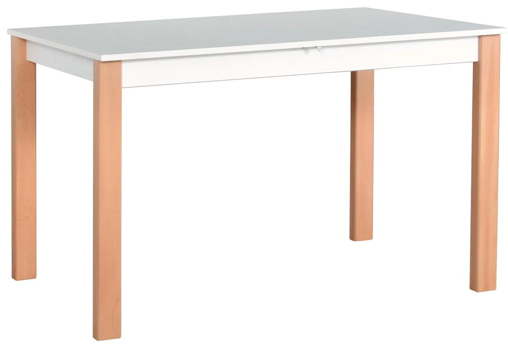 Rozkládací stůl ALBA 1 80x120/150cm Barevné provedení noh: Buk přírodní, Barevné provedení ALBA: Ořech