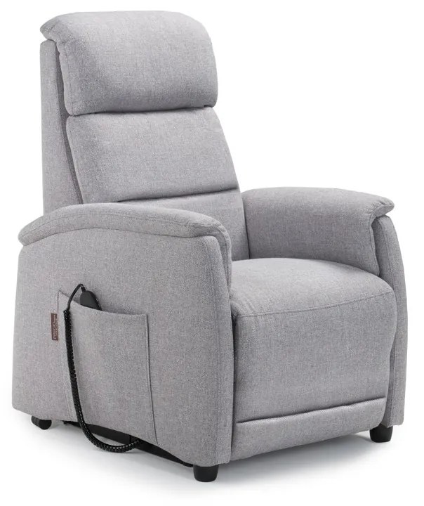 Pregio Italia sofa&relax Luxusní polohovací křeslo Sally Provedení: El. polohovací křeslo + odnímatelné područky + stolek, Vzorník látek: tekno fibra 32 grey