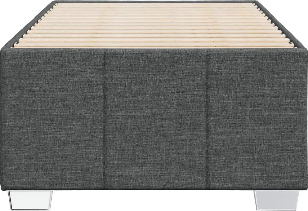 Rám postele bez matrace tmavě šedá 90 x 190 cm textil 3284798