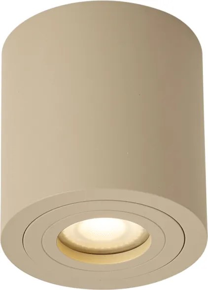 Moderní stropní bodové svítidlo Taupe GU10 50mm IP44 - Capa