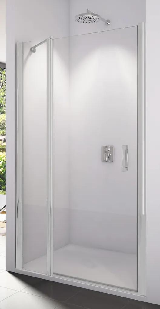 Sprchové dveře jednokřídlé s pevnou stěnou 100 cm (SL13 1000 01 07) SanSwiss