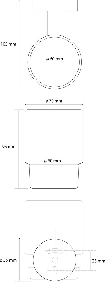 Sapho, X-ROUND GOLD pohár, zlatá, XR903GB