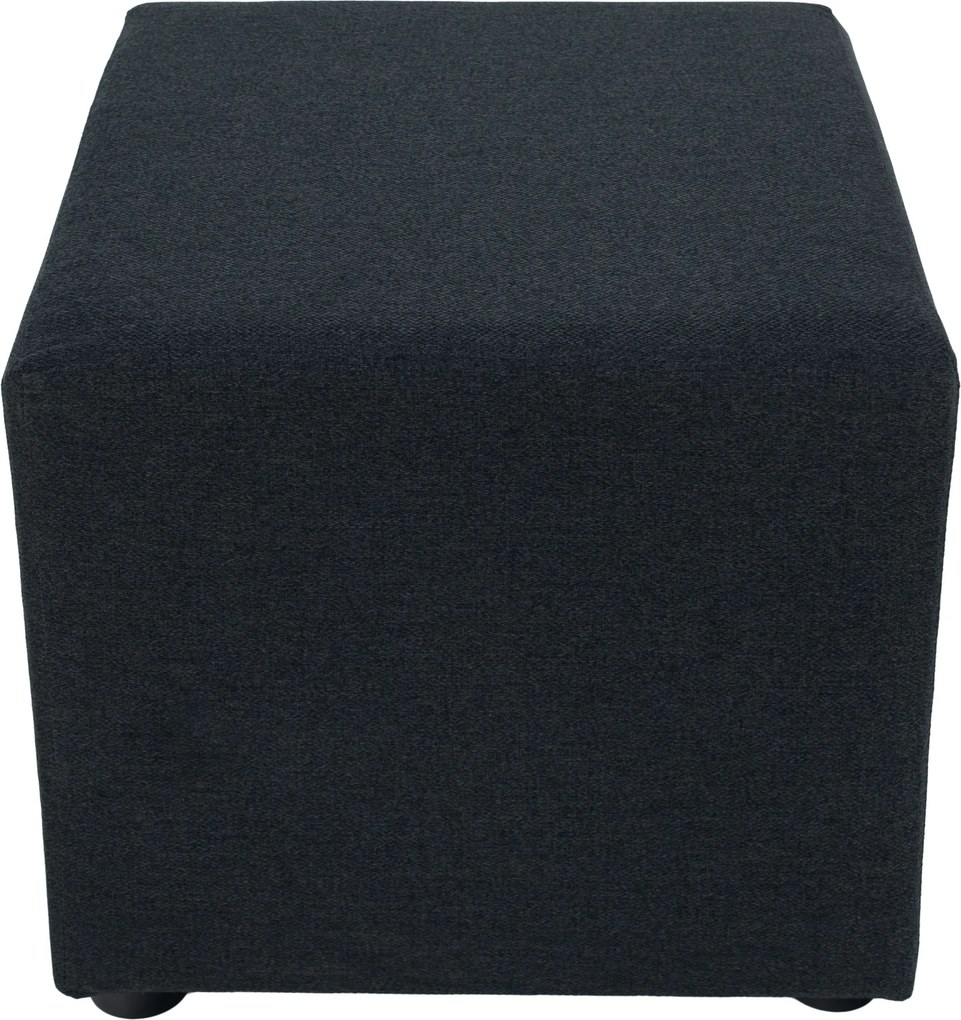 Taburet, látka Twist, tmavě šedá, REGOR