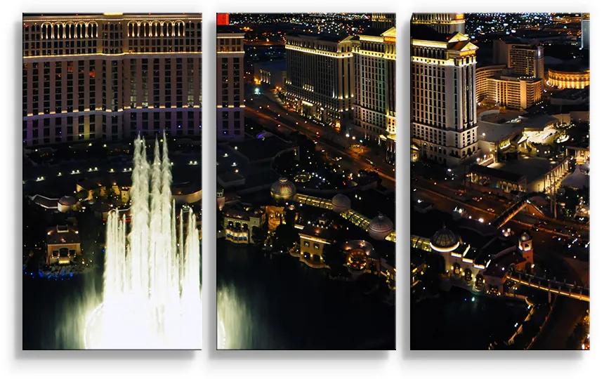 Sablio Obraz - 3-dílný Las Vegas - 120x80 cm