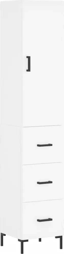 Skříň highboard bílá 34,5 x 34 x 180 cm kompozitní dřevo 3198849