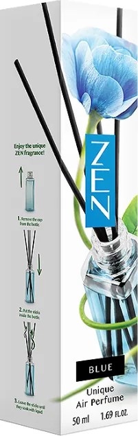 Tyčinkový aroma difuzér ZEN BLUE 50 ml
