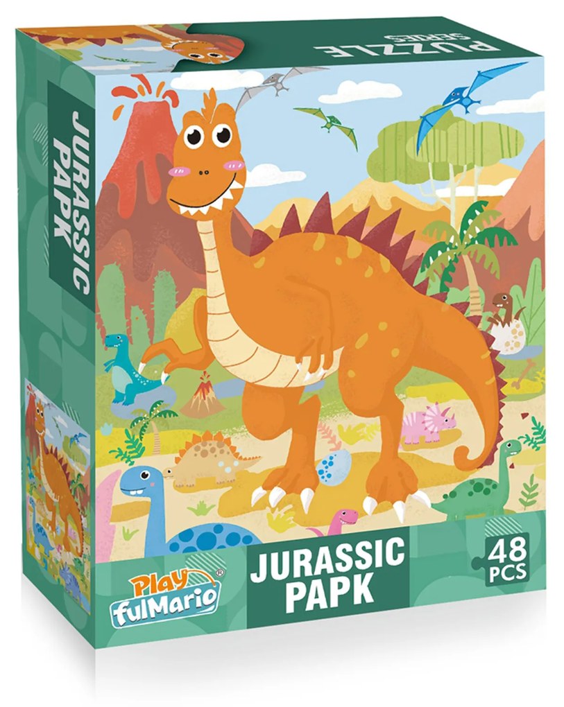 Puzzle s dinosaury 48 dílů 60 x 44 cm