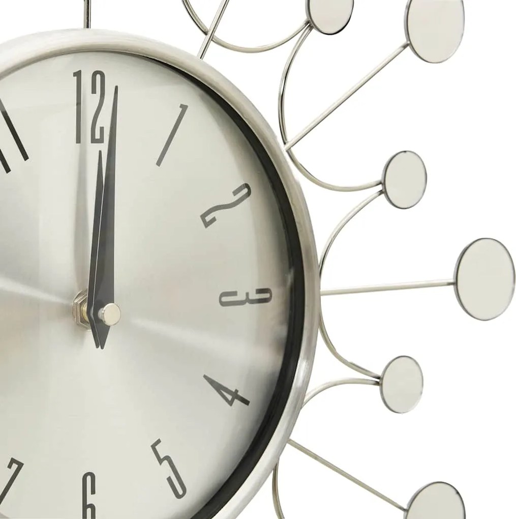 325165  Wall Clock Silver 40 cm Metal 325165